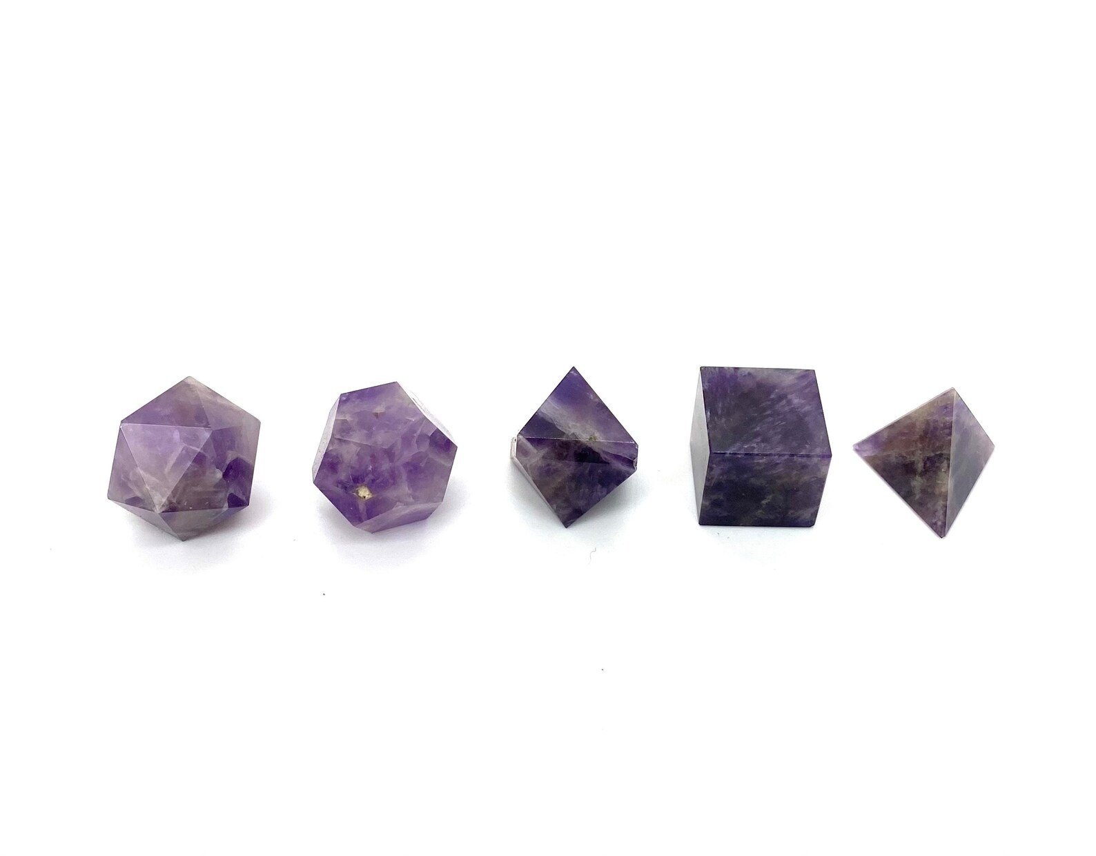 Sacred Geometry Set 5pc - Amethyst – Simply Gems